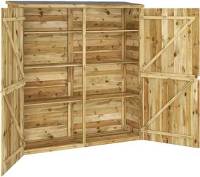 Zahradní kůlna na nářadí 163x50x171 cm masivní borové dřevo 318198
