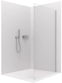 Cerano Varone, pevná sprchová stěna 100x195 cm, 6mm čiré sklo, chromový profil, CER-CER-DY505-100-195-SG