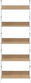 Knihovna s 5 policemi dub 60 x 27,6 x 158,5 cm kompozitní dřevo 288229