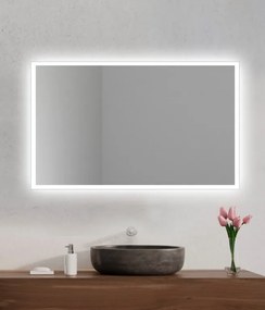 Zrcadlo na zeď chodbu do pokoje ložnice koupelny předsíně MOONLIGHT 70 x 120 cm s LED podsvíceným okrajem po celém obvodu 412-344