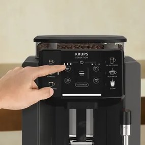 Krups Sensation EA910810 šedá-černá / Automatický kávovar / Napěňovač