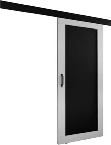 Posuvné dveře s krycí lištou ADIO 1 bílý + černý 90
