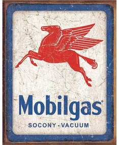 Plechová cedule Mobilgas Pegasus 32 cm x 40 cm