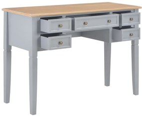 Psací stůl šedý 109,5 x 45 x 77,5 cm dřevo 280070
