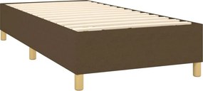 Box spring postel s matrací tmavě hnědá 80x200 cm textil 3136952