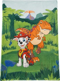Dětská deka Tlapková Patrola Marshall a Dinosaurus 130x170 cm
