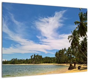 Skleněný obraz pláže (70x50 cm)