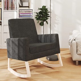 Houpací křeslo černé textil 329417