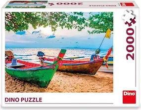 DINO Puzzle rybářské loďky / 2000 dílků / od 15 let