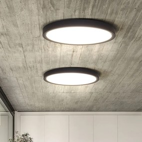 Solight LED osvětlení s dálkovým ovladačem Estela Black, 60W, 4500lm, 50cm, změna chromatičnosti, stmívatelné