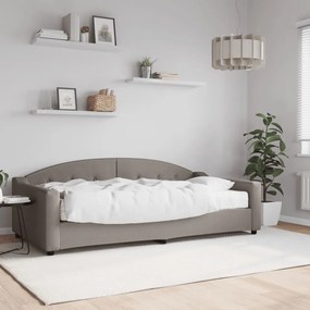 Válenda s matrací taupe 100 x 200 cm textil 3197520