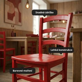 Stima Židle PAYSANE COLOR s masivním sedákem Odstín: Modrá (anilin)