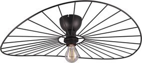 Matně černé stropní svítidlo ø 60 cm Chapeau – Reality