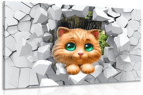 Obraz roztomilá kočička - 120x80 cm