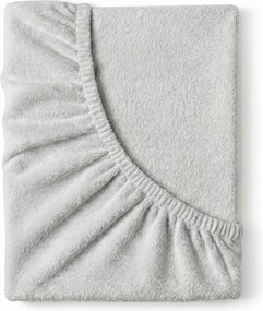 Kvalitex Froté prostěradlo dětské světle šedé 70x140cm
