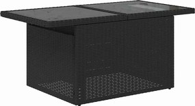 Set pohovek 8 ks Černá a krémová polyratan 3349133