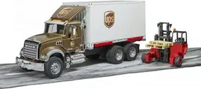 Bruder 02828 Mack Granite UPS s vysokozdvižným vozíkem / 1:16 / od 4 l