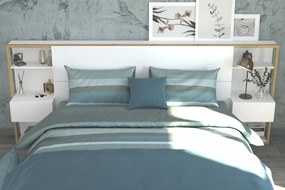 Aldo Manželská postel s úložným prostorem Stamp white large