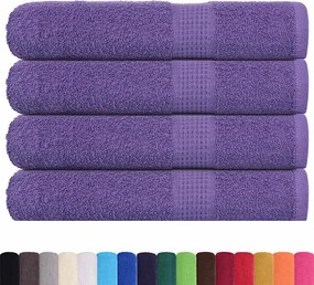 Ručníky FROGN 4 ks fialové 100x200 cm 360 g/m² 136891