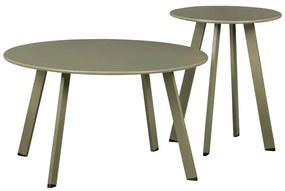 Zelený železný zahradní konferenční stolek WOOOD Fer, ø 40 cm