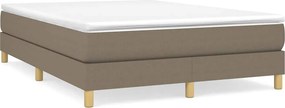 Rám postele s boxspringem taupe 140 x 200 cm textil 3120618