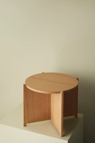 Hübsch Odkládací stolek DASH světlý ø55 cm 881603