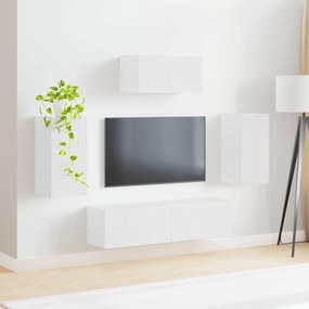 Sestava TV skříněk 5 ks Bílá Kompozitní dřevo 3409069