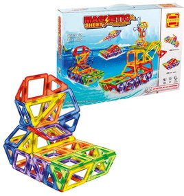 Magnetická stavebnice 104 ks- Loď