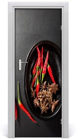 Fototapeta na dveře samolepící chilli 75x205 cm