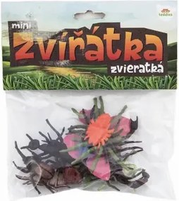 TEDDIES Figurky hmyzu a zvířátek mini 4-8 cm / 12 ks / plast / od 3 le