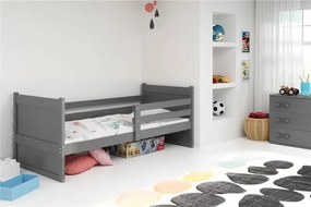 BMS Group Dětská postel Rico 1 bez šuplíku 190x80 grafit/grafit