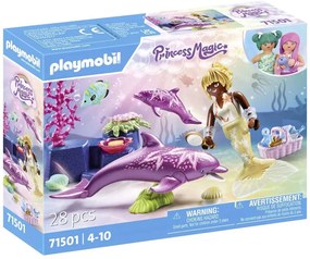 Set figurek a příslušenství playmobil 71501 mořská panna s delfíny
