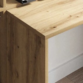Stůl Artisanový dub 138,5 x 55 x 143 cm Kompozitní dřevo 3337256