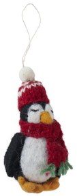 Plstěná dekorace Penguine (tučňák) 12 cm, Klippan Švédsko