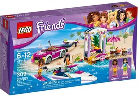Lego friends 41316 andrein vůz s přívěsem pro člun