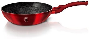 BERLINGERHAUS Wok s mramorovým povrchem 28 cm Burgundy Metallic Line BH-1267