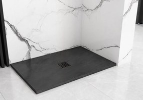 Sprchová vanička Black Rock 80x120 cm černá
