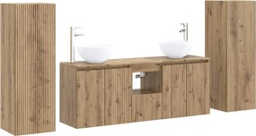 Sada koupelnového nábytku 5 ks Dub artisan 33 x 34,5 x 100 cm 3405992