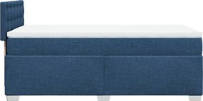 Box spring postel s matrací modrá 80x200 cm textil 3285735