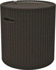 Keter úložný stolek Cool Stool 39 l, hnědá