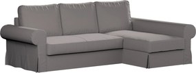 Potah na pohovku IKEA Backabro rozkládací se šezlongem barva béžová látka pletený vzor