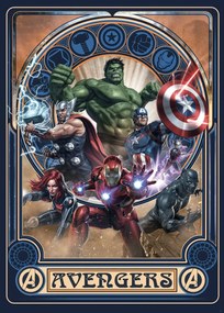 Komar Vliesová fototapeta Avengers Ornament 200 x 280 cm