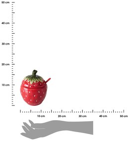 Keramická nádoba na džem Strawberry 380 ml