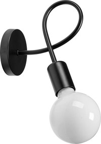 Toolight - Nástěnná kovová lampa na zeď PARADISE 1xE27 60W 392199, černá, OSW-04008