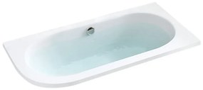 BPS-koupelny Akrylátová asymetrická vana k vestavbě HYD-EBI160P-VEST 160x75 cm PRAVÁ, bílá