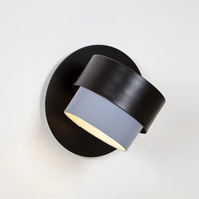 Moderní nástěnná lampička Kan Wall XL Barva svítidla: Černá, Dekor: Cotonet šedý