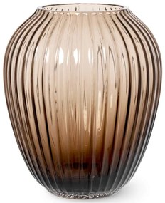 KÄHLER Skleněná váza Hammershøi Walnut 18,5 cm, hnědá barva, sklo
