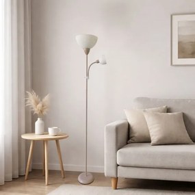 Rabalux 74103 - Stojací lampa ACTION PRO 1xE27/60W/230V + 1xE14/25W béžová