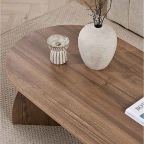 Designový konferenční stolek Felinus 120 cm vzor ořech