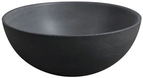 Sapho Sapho, MINOR betonové umyvadlo na desku, průměr 26cm, antracit, MR26016